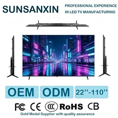 China Frameless Smart TV 32 55 Inch 4K Ultra HD with Built in Streaming Apps for sale