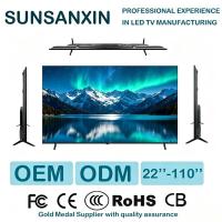 China 32 55 Inch Frameless Smart LED TV Android OS Wide Color Gamut 3 HDMI Ports for sale