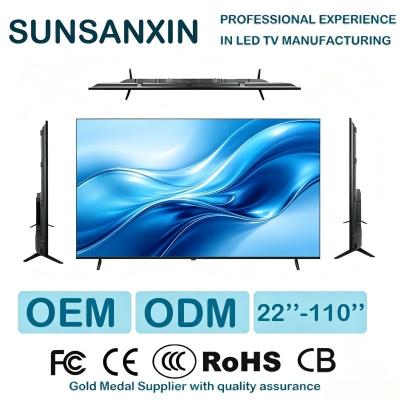 China Frameless 4K Smart Television 32 65 Inch with Bluetooth 5.0 Dual Band WiFi for sale