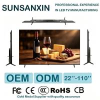 China Large 32 85 Inch Frameless Smart TV 4K Ultra HD for Home Theater Gaming for sale