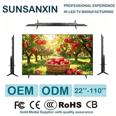 China 32 50 Inch Frameless Smart TV with Google TV Hands Free Google Assistant for sale