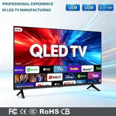 China 32 43 Inch QLED 4K Smart TV High Color Gamut Display Android TV for sale
