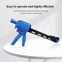 China 580ml 1:1 Double Tube Epoxy Adhesive Dispensing Gun Manual Caulking Gun with Injection Dispensing for Epoxy Resin for sale