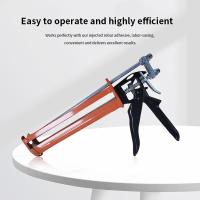 China 360ml Manual Epoxy Anchor Gun Construction Rebar Adhesive Guns with Power Handle Plunger Control Origin Rod Material for sale