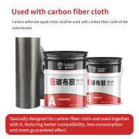 China High Quality Grade-A Epoxy Carbon Fiber Cloth Adhesive Carbon Fiber Reinforced Epoxy CFRP Epoxy for Construction Reinforcement for sale