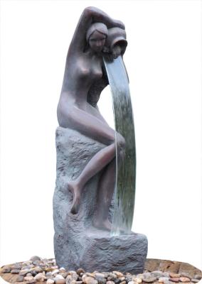 China Classical Fiberglass Clay Copper Water Fountains OEM Acceptable for sale