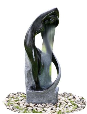 China Multi Shape Sculpture Water Fountains Garden Statue Fountains White / Black Color for sale