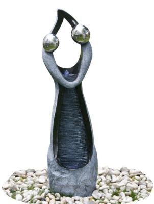 China Stone Color Statue Water Fountains , Decorative Garden Fountains For House for sale