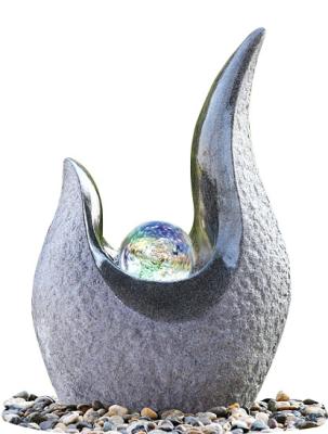China Decorative Outside Cast Stone Fountains Custom Designs Acceptable for sale
