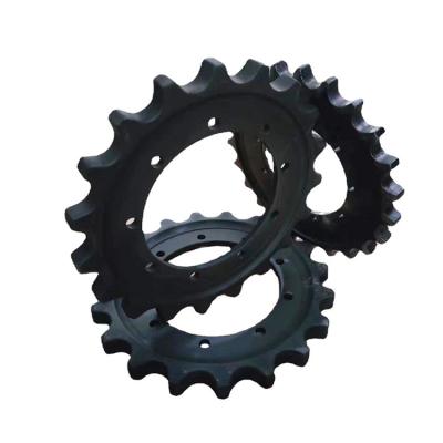 China Black Excavator Drive Sprocket for KATO HD80 HD140 HD250 Rubber Track Sprocket 0.8-100T for sale