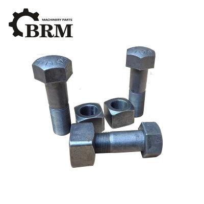 China M24 Excavator Track Bolts Stainless Steel Track Bolt and Nut Grade 12.9 1/2-13 to 1-3/8-6 for sale