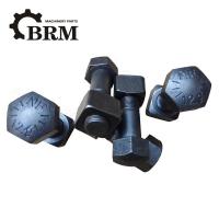 China ISO Excavator Track Bolts M24 Zinc Plated Finish Track Shoe Bolt Grade 12.9 for sale