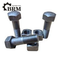 China ISO Excavator Track Bolts M24 Zinc Plated Finish Track Shoe Bolt Grade 12.9 for sale