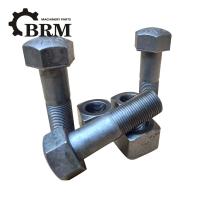 China ISO Excavator Track Bolts M24 Zinc Plated Finish Track Shoe Bolt Grade 12.9 for sale