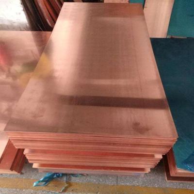 China JIS ASTM B152M Pure Copper Plate Sheet 99.9% Cu 2500mm Width Industrial Grade for sale
