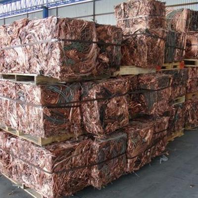 China 99.95 Percent Purity 5 Tons Scrap Copper Cable Scrap Wire Cooper Ingot for sale