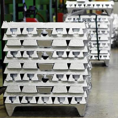 China Cast Aluminum Ingot ADC12 LYD112 ZLD101 Aluminium Alloy 9.6-12 Si 86 Al for sale