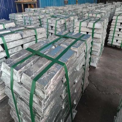 China Zinc Ingot Zn 99.995 Purity White Metal for Zinc Oxide Production JIS GB Standard for sale