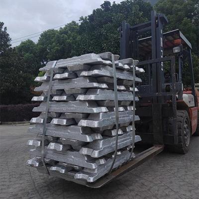China A7 Aluminum Ingot 20kg 25kg Non Ferrous Metal Al99.7 for Remelting for sale