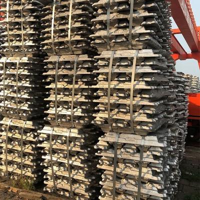 China High Purity Aluminum Ingot A7 A8 99.8% for Die Casting Indoor Decoration for sale