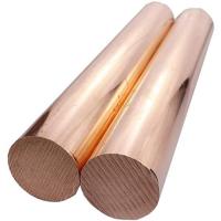 China ASTM B348 C11000 Pure Copper Round Rod 1 to 12m Length for Industrial Grounding for sale