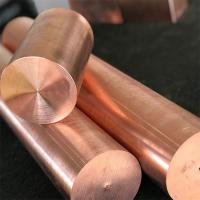 China ASTM B348 C11000 Pure Copper Round Rod 1 to 12m Length for Industrial Grounding for sale