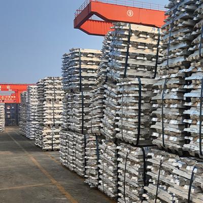 China Light Weight A8 Aluminum Ingots Purity 99.7% 99.9% 99.95% 99.99% 1000 Series for sale