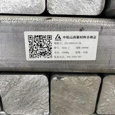 China Aluminum Alloy Ingot A356.2 99.9% Pure for Casting 0.12-260mm Thickness for sale