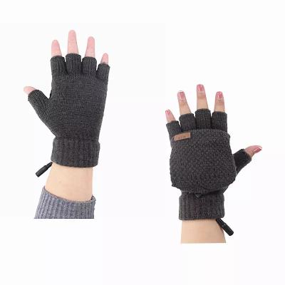 China 5W Washable USB Heated Knit Gloves Keep Warm For Winter for sale