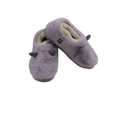 China Customized Women Winter Smart Graphene Usb Electric Foot Warmer Insoles Heated Cotton Shoes for sale