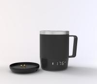China Portable Smart Mug With Digital Temperature Control Rechargeable Battery Led Display And Spill Resistant Lid For Convenient for sale