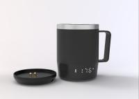 China Portable Stainless Steel Led Digital Temperature-Controlled Self-Heating Coffee Mug Factory Designed Smart Coffee Mug for sale