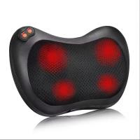 China OEM ODM Custom Comfortable Electric Heating Massage Neck Pillow Ergonomic Orthopedic Cervic Contour Head Woven U-shape Airplane for sale