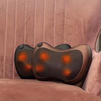 China OEM ODM Custom Comfortable Electric Heating Massage Neck Pillow Ergonomic Orthopedic Cervic Contour Head Woven U-shape Airplane for sale