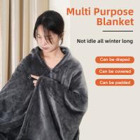 China Portable Wearable Electric Blanket Three Speed Temperature Control Graphene Infrared Heat Blanket with Digital Display for sale