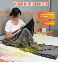 China Portable Wearable Electric Blanket Three Speed Temperature Control Graphene Infrared Heat Blanket with Digital Display for sale