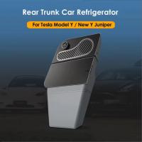 China New Y Portable Compact Thermoelectric Vehicle Mini Car Refrigerator for Tesla Model Y 16L Capacity Digital Display for Outdoor for sale