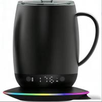China Portable Digital Style Coffee Mug Warmer Temperature-Controlled Self-Heating Factory Design Development 500ml Capacity for sale