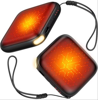 China Rechargeable 2-Pack 6000mAh Hand Warmers Fast Heating LED Light for Certified 1 Year Warranty-Portable Pocket Heater for Outdoor for sale