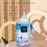 China Milk heating sleeve featuring cute little tiger pattern customizable size and USB charging with timer controlled heating modes for sale