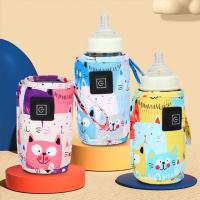 China Milk heating sleeve featuring cute little tiger pattern customizable size and USB charging with timer controlled heating modes for sale