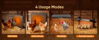 China Chicken coop heater reducing fire hazards by avoiding overheating common in traditional heat lamps used in poultry care for sale