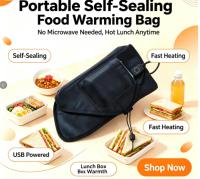 China Self-sealing food heating bag USB powered for steady gentle heating of packed meals suitable for travel picnic and daily for sale