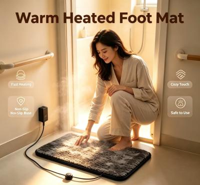 China Drying Foot Mat Made from Fabric Material with Anti Slip Bottom and Intelligent Temperature Control for Long Time Comfortable for sale