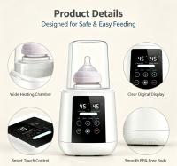 China Baby Bottle Warmer Offering Multiple Heating Modes Including Steam and Warm Milk Functions with User Friendly Controls for sale