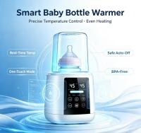 China 200W Electric Baby Bottle Warmer 30‑65℃ Temperature Control Dry Burning Protection Auto Shut‑Off Milk Warmer for Breastmilk Storage Bags Glass PP Silicone Baby Bottles for sale