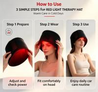 China Red Light Therapy Cap with RLT & NIR, 10Hz&40Hz Pulse Breathing Mode Scalp Therapy Hat for Brain Relaxation, Improving Sleep & Relieve Stress for sale