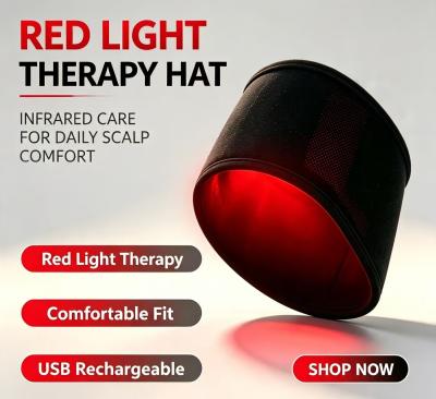 China 660nm Red Light Therapy Cap with Graphene Far-Infrared Heating, 3 Therapy Modes & 1H Auto Shut Off, Portable Infrared Light Cap for Scalp Treatment for sale