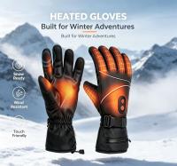 China Electric Heated Gloves, Graphene Sheet Battery Powered 5V Heating Gloves, 40-65℃ Adjustable Windproof Waterproof Thermal Warm Gloves for Skiing Cycling Camping Working for sale