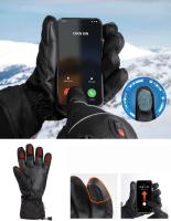 China Electric Heated Gloves, Graphene Sheet Battery Powered 5V Heating Gloves, 40-65℃ Adjustable Windproof Waterproof Thermal Warm Gloves for Skiing Cycling Camping Working for sale